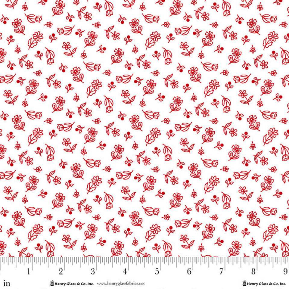 Gail Pan~Redberry Lane~ Mini Calico ~ White – MillyMac Supplies