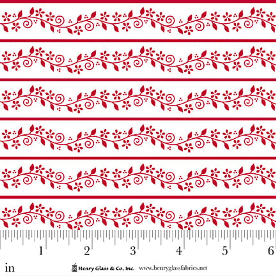 Gail Pan~Redberry Lane~ Viney Stripe ~ White – MillyMac Supplies