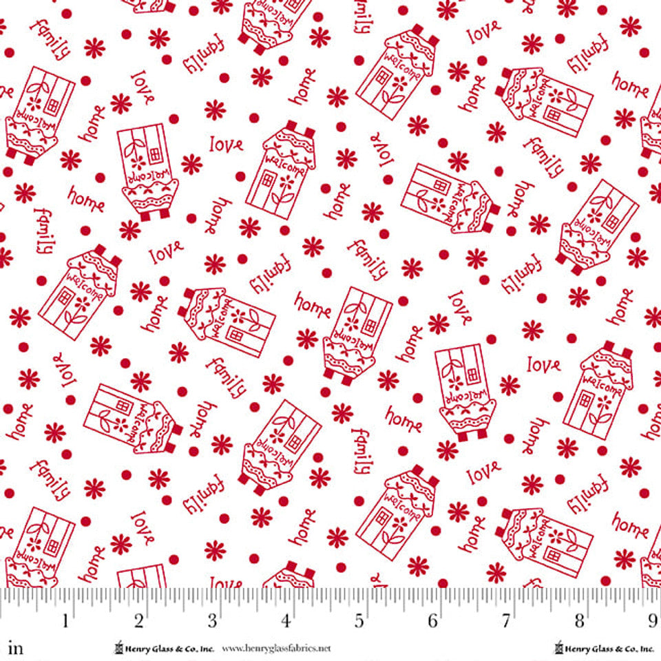 Gail Pan~Redberry Lane~ House of Love Toss~ White – MillyMac Supplies