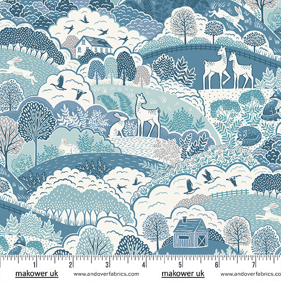Foxwood ~ Scenic~Blue – MillyMac Supplies