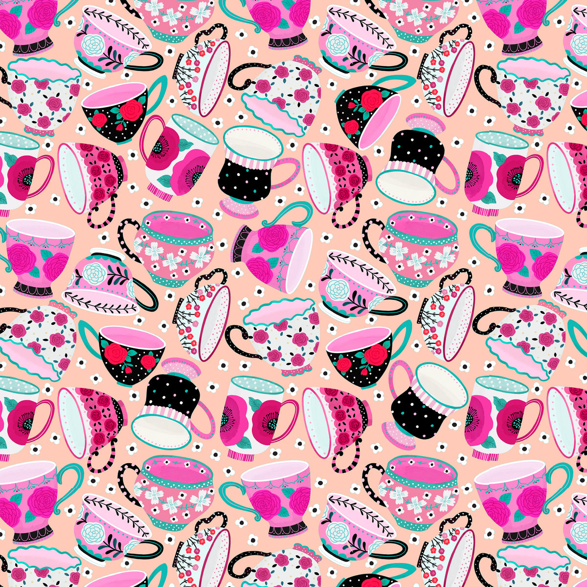 Springtime Tea~ Pink Teacup Toss – MillyMac Supplies