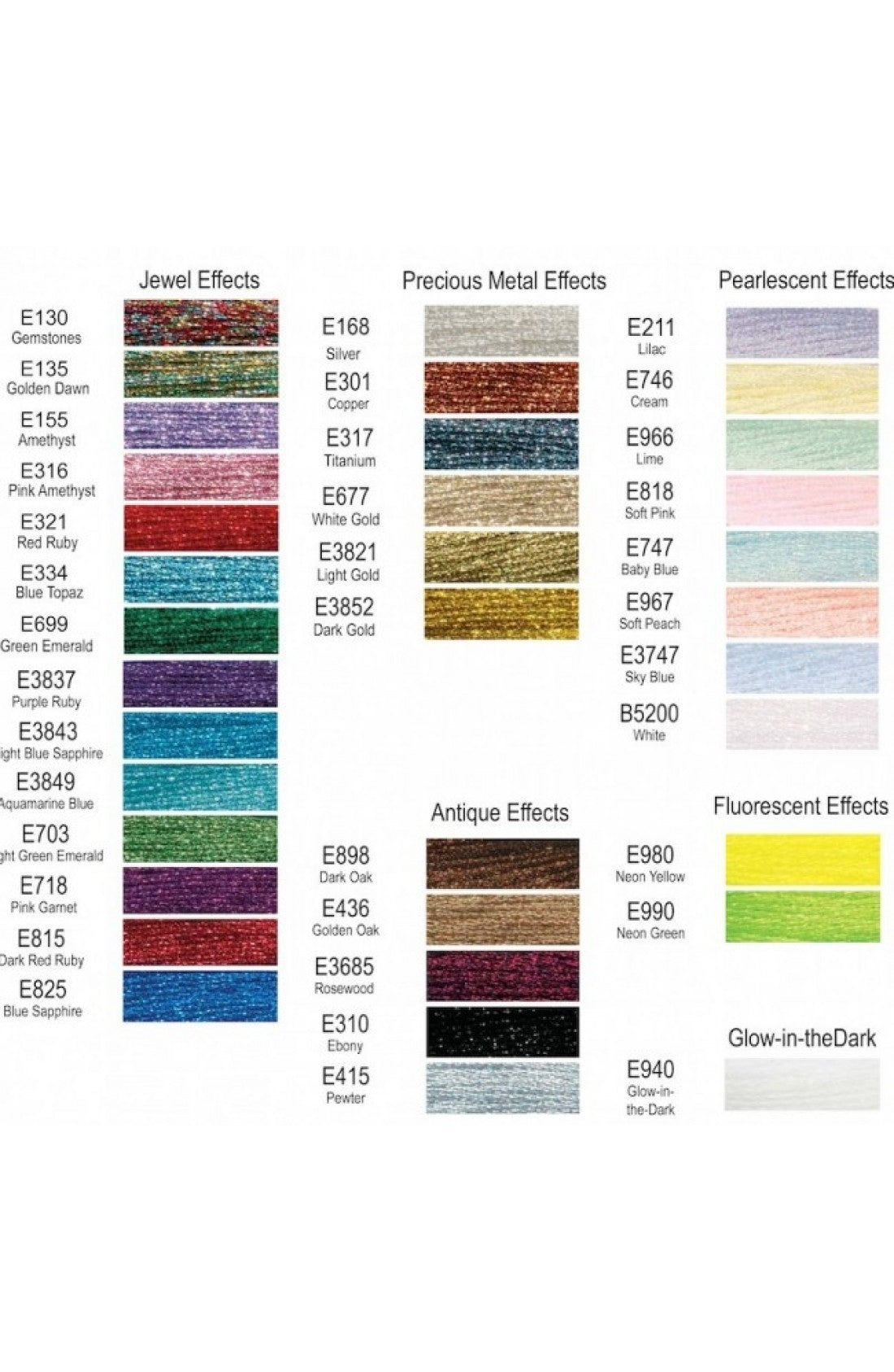 DMC~ Mouline Light Effects – MillyMac Supplies