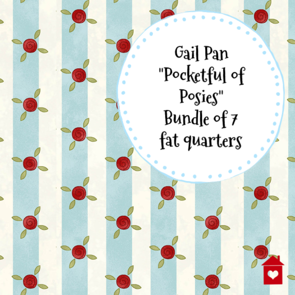 Gail Pan~ "Pocketful of Posies" ~bundle of 7 fat quarters – MillyMac ...