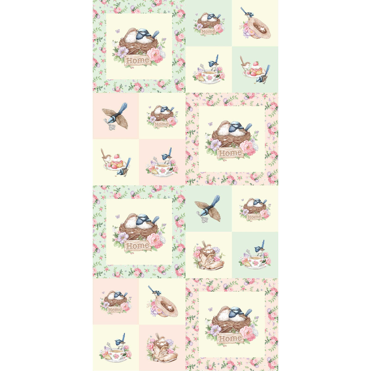 Little Wren Cottage ~ teacup bird panel – MillyMac Supplies