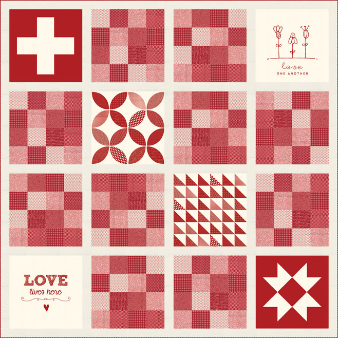 Flirt~Sweetwater Moda~ Sampler Quilt Panel~Canvas 90 cm – MillyMac Supplies